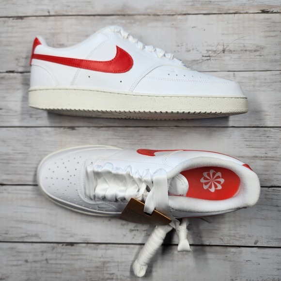 Nike | Shoes | Sz 2 Wmnsmen 15 Nike Court Vision Lo Nn Whitemagic Ember ...